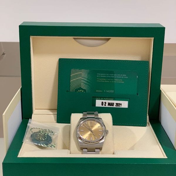 Rolex Oyster Perpetual 34 - 114200 White Grape Dial | WatchCharts