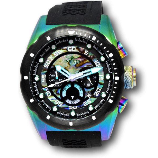 Invicta Speedway Rainbow Iridescent Men's 50mm Abalone Dial Chrono ...