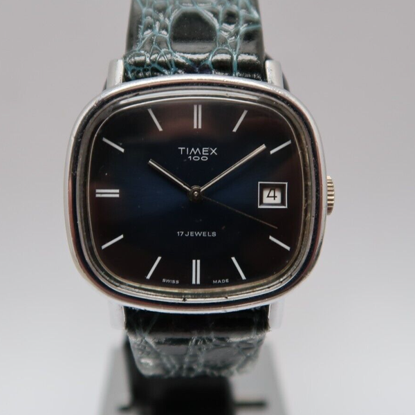 VINTAGE TIMEX 100 GENTS TV WATCH 17 JEWEL circa 1970s | WatchCharts ...