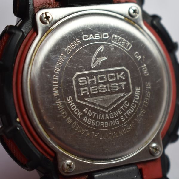 Casio GA100-1A4 (5081) G-Shock Men's Red/Black Ana/Digi Watch NEW ...