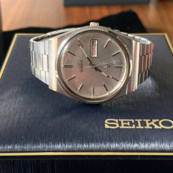 Seiko Vintage 80s SQ Watch With Box 7456 8200 Model | WatchCharts ...