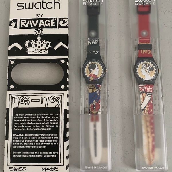 Swatch Watch Set GZS05 by Ravage: Never Worn GB159, GB158 (Napoleon & Josephine) | WatchCharts ...