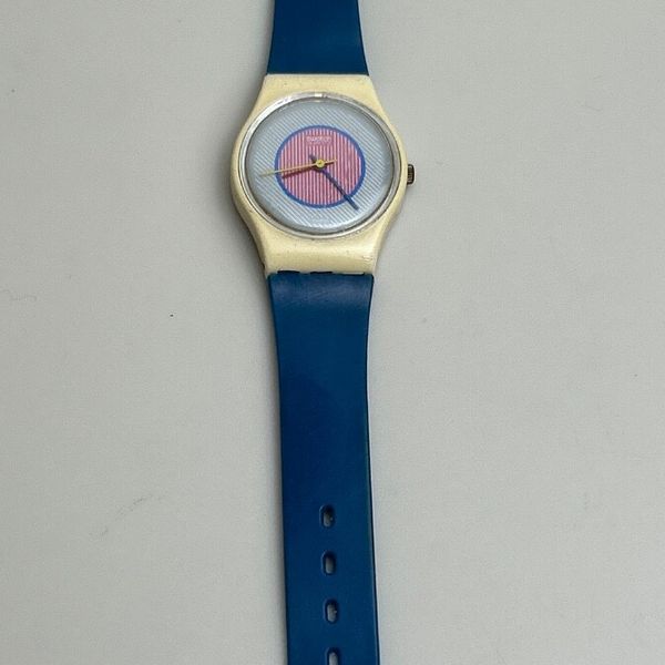 Vintage 1985 85 LW107 Raspberry Swatch Watch Ladies 25mm - New Battery ...