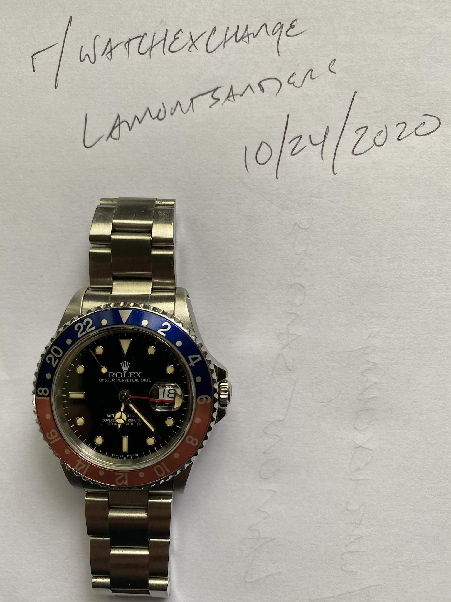 [WTS] Rolex 16710 GMT Master II Pepsi with Box, tag, original receipt ...