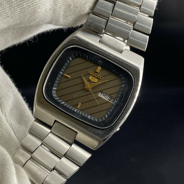 Vintage Seiko 5 Automatic 23 Jewels Cal.6349A Day Date Men's Wrist ...