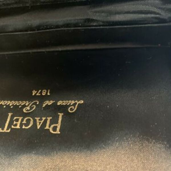 PIAGET Genuine watch box men black leather vintage | WatchCharts ...