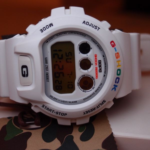 FS: Casio White G Shock DW-6900 X Bape (very mint) - Reduced ...