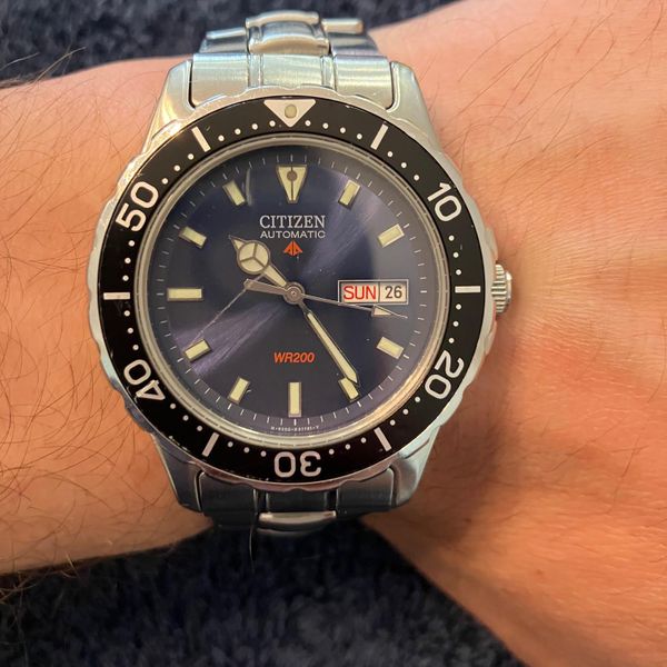 [WTS] Citizen Promaster 200m WR Automatic Dive Watch Blue Sunburst Dial ...