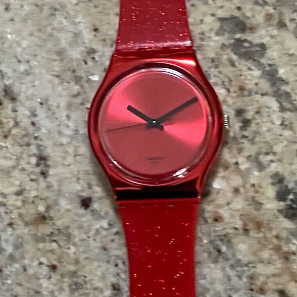 Swatch GR160 The Originals Intense Red Swatch Watch NICE! | WatchCharts ...