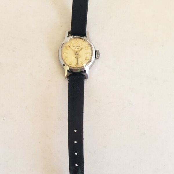 Timex 400 Ladies Watch Silver 17 jewels Vintage Mechanical Not Running ...