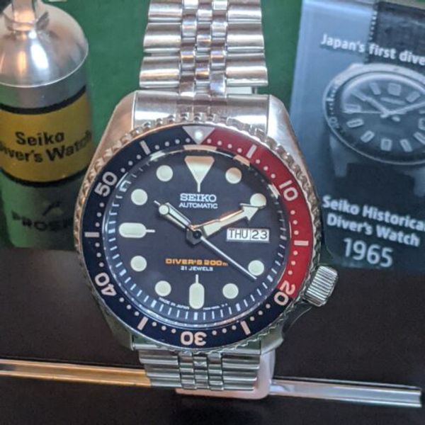 Seiko SKX009J - Boxed with Papers - Pepsi Dive Watch Blue Dial - ISO ...