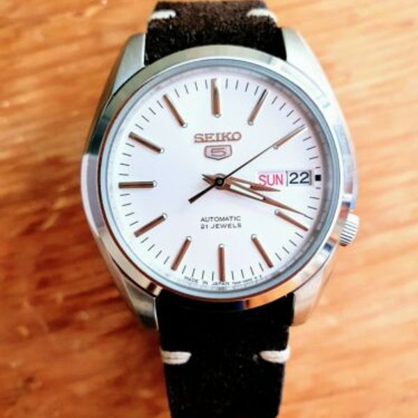 Seiko 5 SNKL41 automatic watch Japan made (SNKL41J1), boxed, nearly new ...