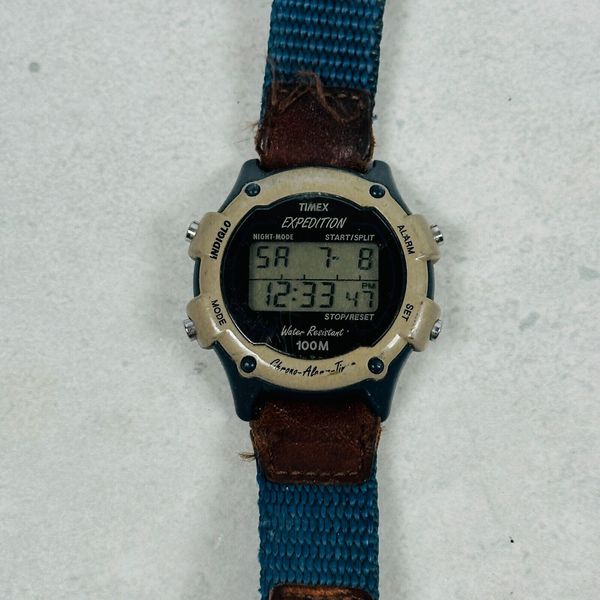 VTG Timex Expedition Watch 35mm Digital Chrono Alarm Indiglo Outdoor New Battery | WatchCharts ...
