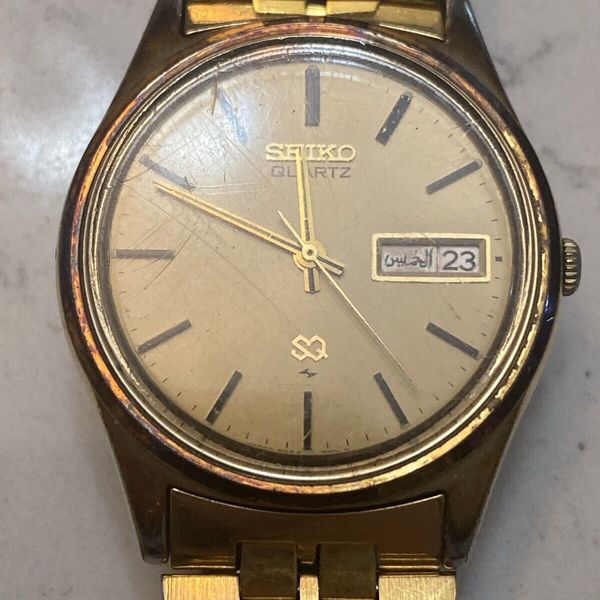 Seiko SQ Quartz 6923-7000 Golden Vintage Men's Watch | WatchCharts Marketplace