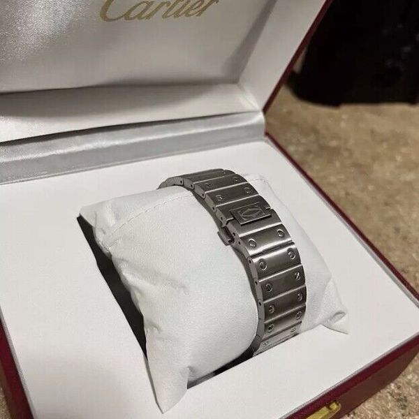 Cartier Santos de Cartier Hunter Green Face | WatchCharts Marketplace