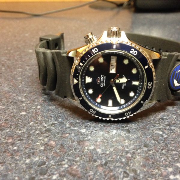 Orient Blue Ray on Rubber | WatchCharts Marketplace