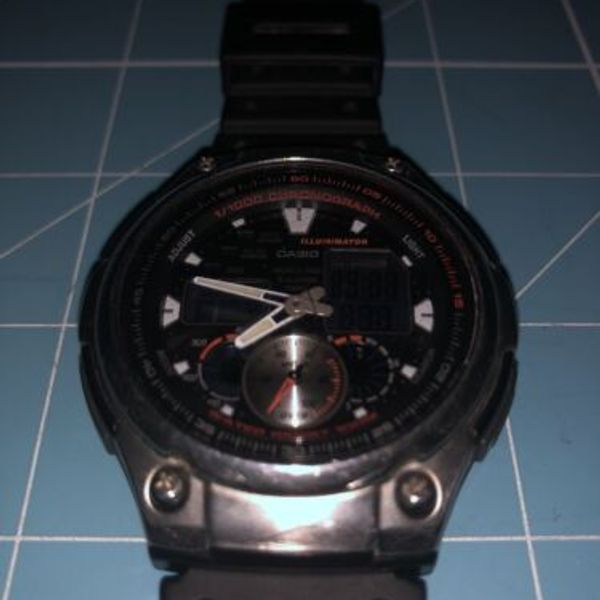 Casio Men's Illuminator Dual Time Watch AQ-190W [New Battery] Great ...