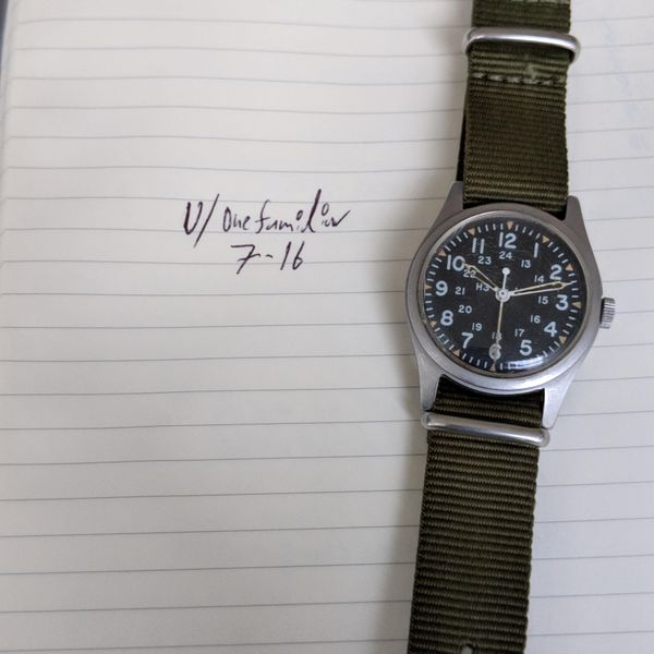 [WTS] 1977 Vintage Hamilton H3 Classic Military Field Watch ...