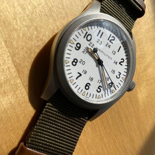 [WTS] Hamilton Khaki Field Mechanical 42mm Ref# H69529913 White Dial ...