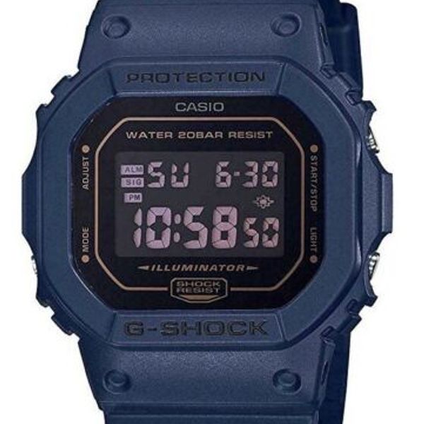 CASIO G-SHOCK Monotone Colored Model Watch GShock DW-5600BBM-2 Blue ...