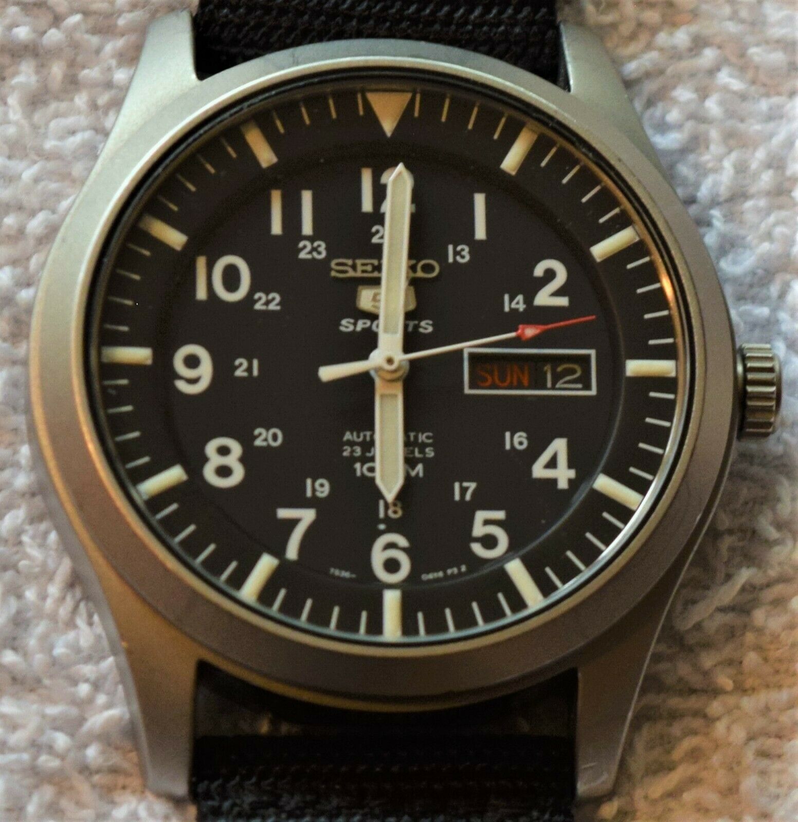 Seiko 5 Sports Men's Black Watch - SNZG15 | WatchCharts