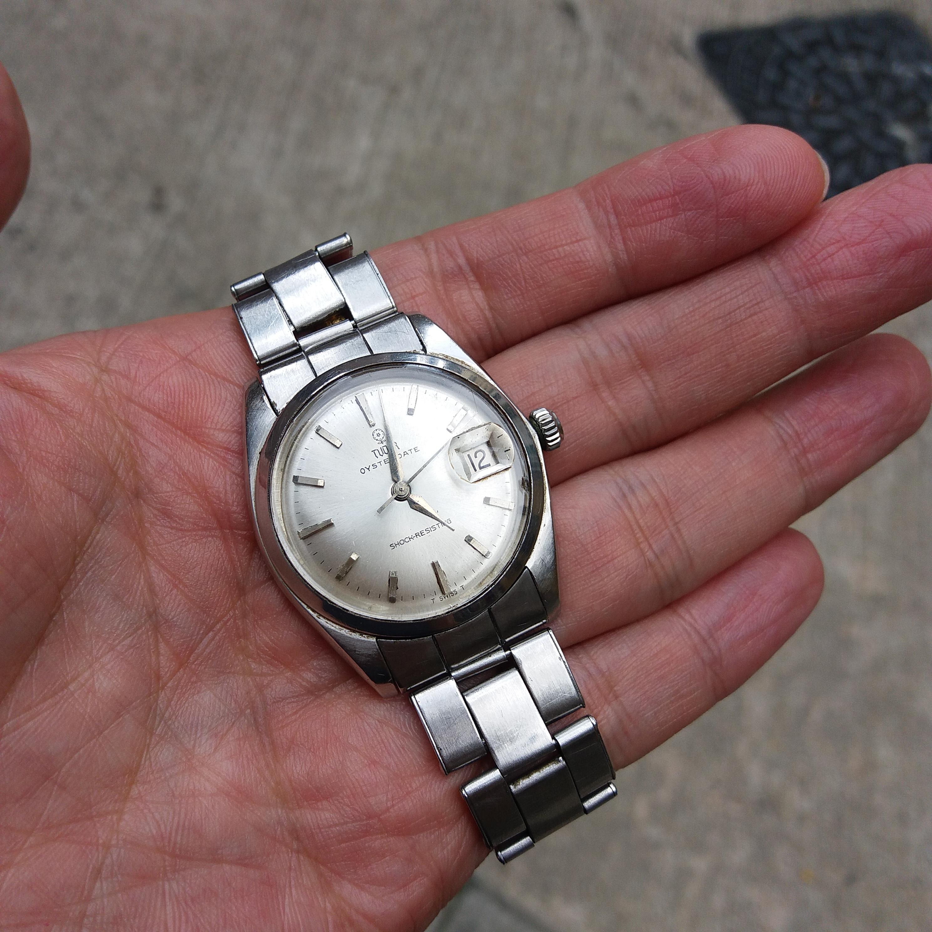[WTS] vintage tudor small rose hand winding date 7962 org rivet ...