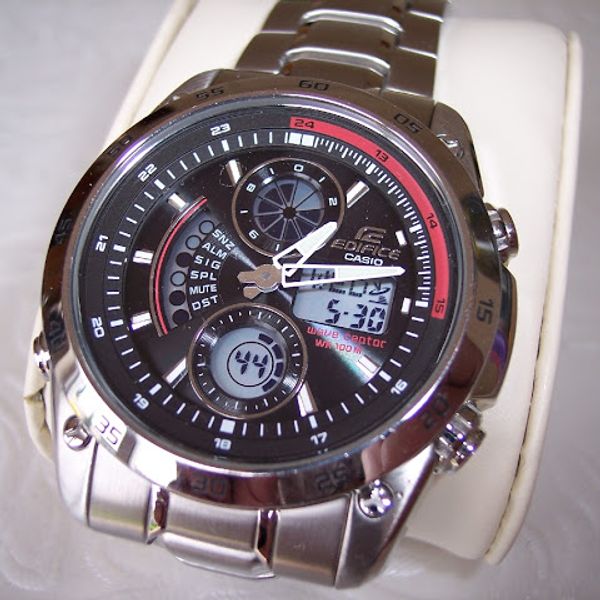 Casio Edifice Watch Radio Controlled ECW-M100D-1AVER | WatchCharts ...