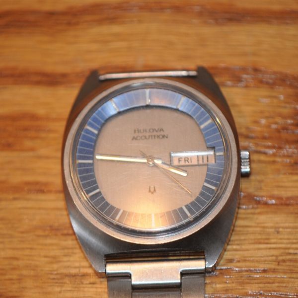 Bulova Accutron N3 Tuning Fork Watch Water Resistant Stainless Steel ...