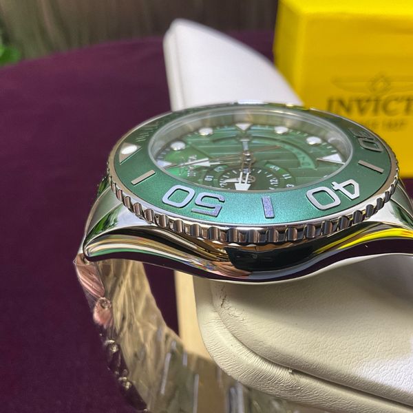 Invicta Grand Diver Automatic Green Dial Watch | WatchCharts Marketplace