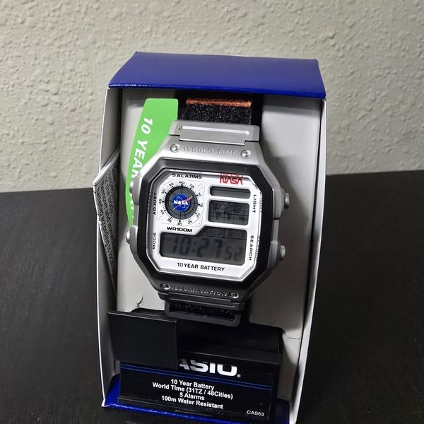 Casio AE1200WH (ROYALE) NASA MOD - Stainless Steel + Saphire Glass ...