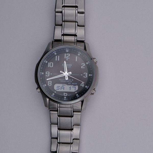 Casio Lineage LCW-M100DE-1A3JF Solar Atomic Radio Analog Digital Watch ...