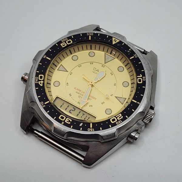 Casio Arnie AMW-320c Ana-Digi 45mm Men's Watch Alarm Chronograph 358 ...