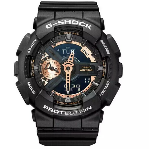 Casio Men's Watch G-Shock Black Resin Strap Anti-Magnetic Ana-Digital ...