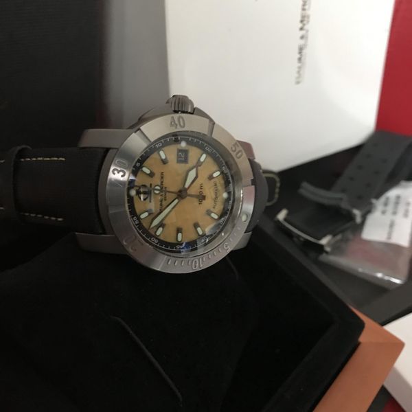 FS: Baume & Mercier Capeland XXL Titanium Diver | WatchCharts Marketplace