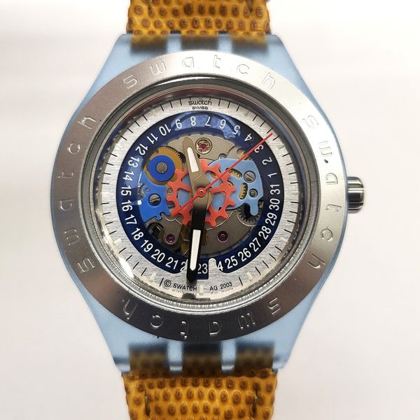 Swatch Irony Diaphane Automatico 2004 - SVDN4000F - Blue Trap - Nuovo ...