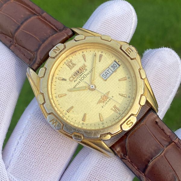 Vintage Citizen Automatic 21Jewels Beautiful Dial Japan Made Men Watch ...