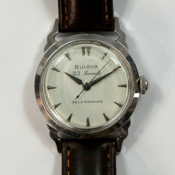 1957 Bulova "Selfwinding" Watch, Beautiful Stainless Case, Cal. 10BPAC ...