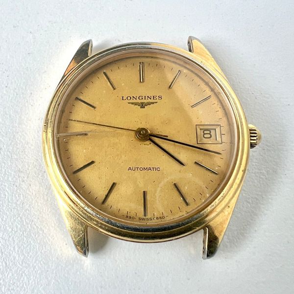 Longines L.990.1 Automatic Watch Vintage Mens Yellow Dial Ref 4850 2 ...