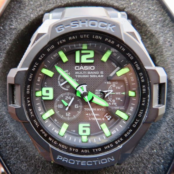 Casio G-Shock GW-4000-1AER GRAVITYMASTER Solar Multiband Green/Black ...