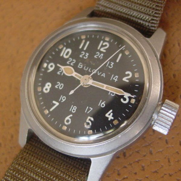 Vintage Bulova MIL W 3818A .... U.S. Military Issue Wrist Watch ...