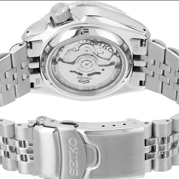 Seiko 5 Sports SSK031 Men's Automatic Stainless Steel Red Dial GMT ...