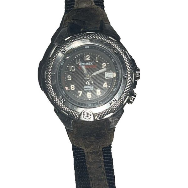Vtg Timex Bezel Expedition Watch Alarm Digital WR50 Indiglo Needs Band ...
