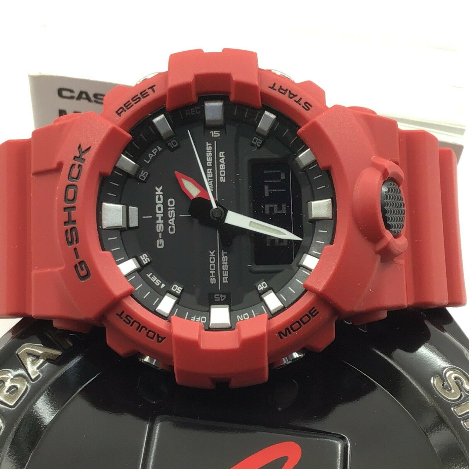 Casio G-SHOCK GA-800-4ADR Red Super Illuminator Analog Digital Men's ...