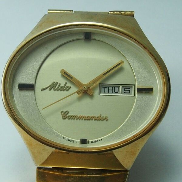 Mido commander oval gold rare vintage watches | WatchCharts Marketplace