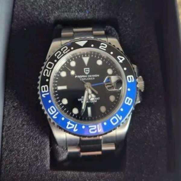 Pagani Design Batman Explorer Automatic Watch GMT Mechanical Stainless ...