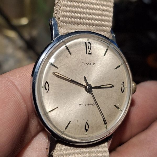 Timex Marlin 1963 Silver Tone Mens Vintage 1960s Mechanical Handwind Retro Watch | WatchCharts ...