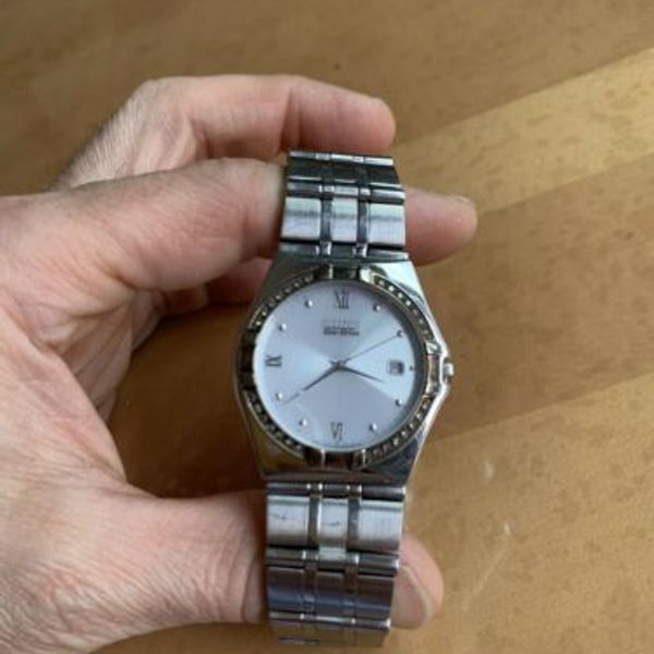 Citizen E110-S001421 Mens Eco-Drive Diamond Bezel Vintage Watch ...