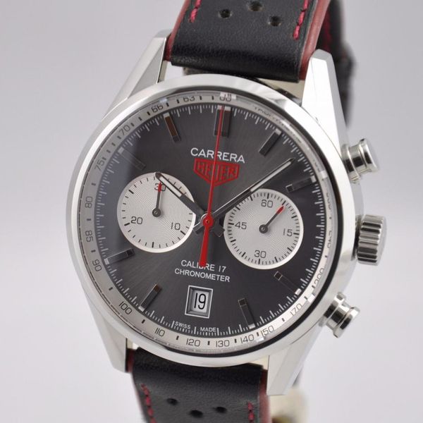 FS: Tag Heuer Carrera Chronograph Date 41mm CV5110 Black Caliber 17 ...