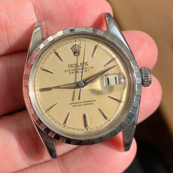 1950's Vintage Rolex Datejust ref.6605 Box & Papers FULL SET Military ...