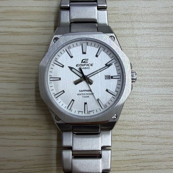 White Casio Edifice Sapphire Watch | WatchCharts Marketplace